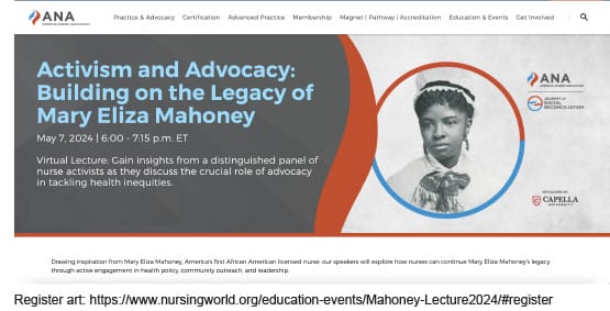 Activism and Advocacy: Building on the Legacy of Mary Eliza Mahoney ...