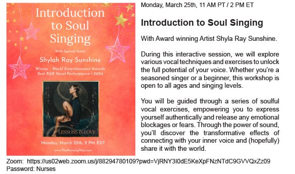 Introduction to Soul Singing - American Holistic Nurses